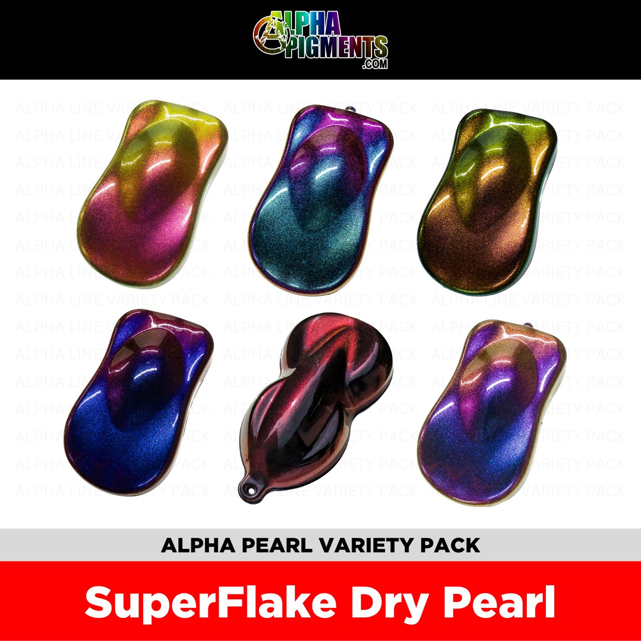 SuperFlake Dry Pearl Sample Variety Pack – Alpha Pigments